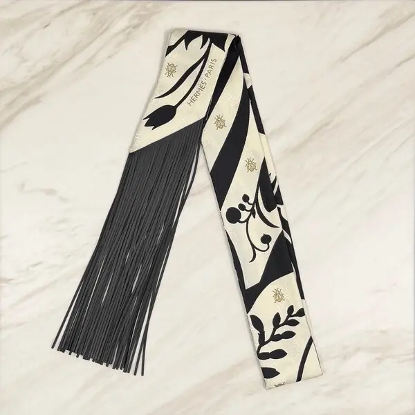 Hermès Twilly With Leather Fringe - Multi