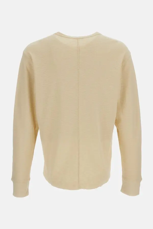 SUNFLOWER Maglia Maniche Lunghe Waffle Tee - Beige