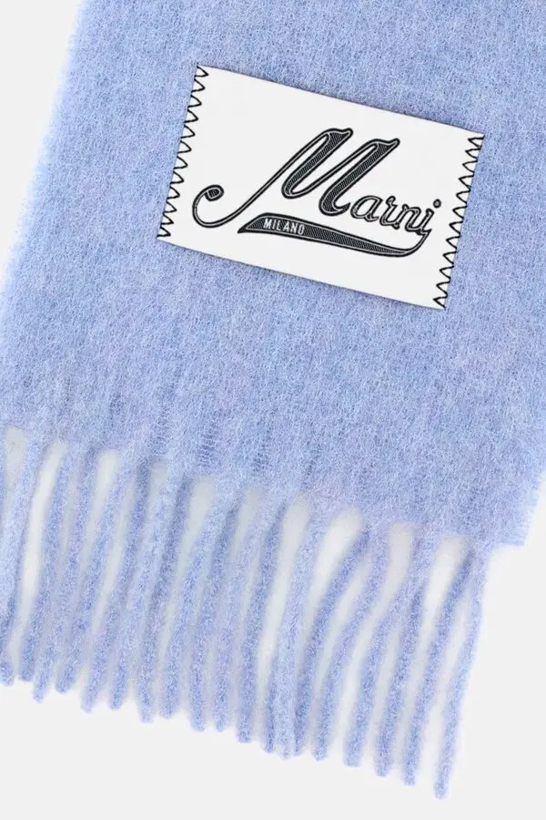 Marni Alpaca Scarf - Blue