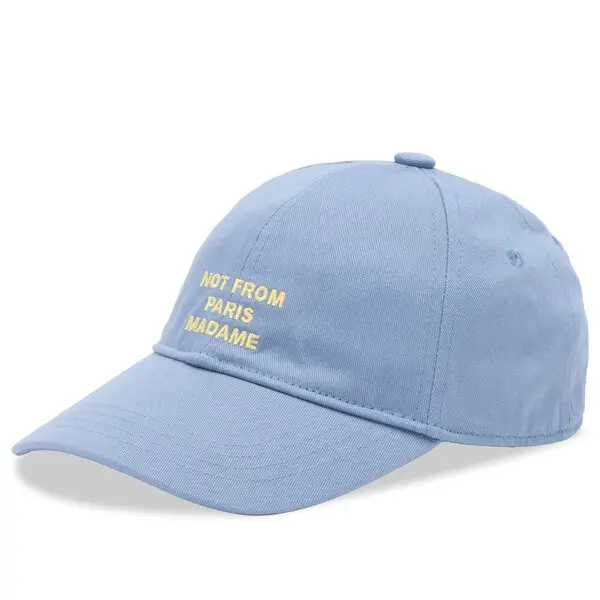 Drole De Monsieur Not From Paris Madame" Slogan Cap - Atlantic Blue