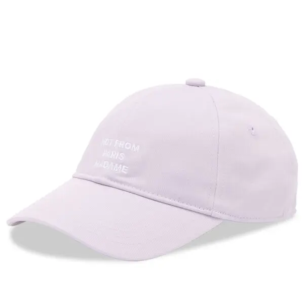 Drole De Monsieur Baseball Cap With Slogan - Lavender