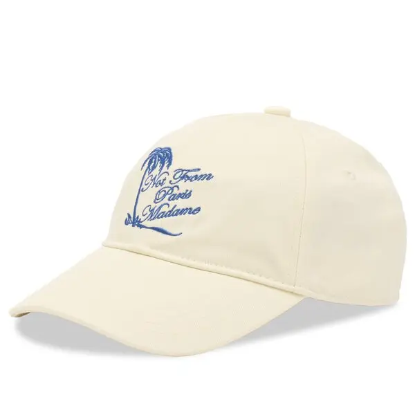 Drole De Monsieur Palm Tree Slogan Baseball Cap - Off White