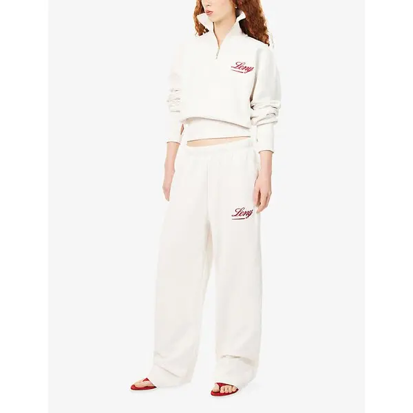 LENY 90's Wide-leg Cotton Jogging Bottoms