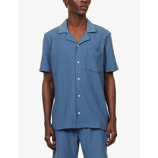 Paige Oliver Short-sleeve Cotton-blend Shirt