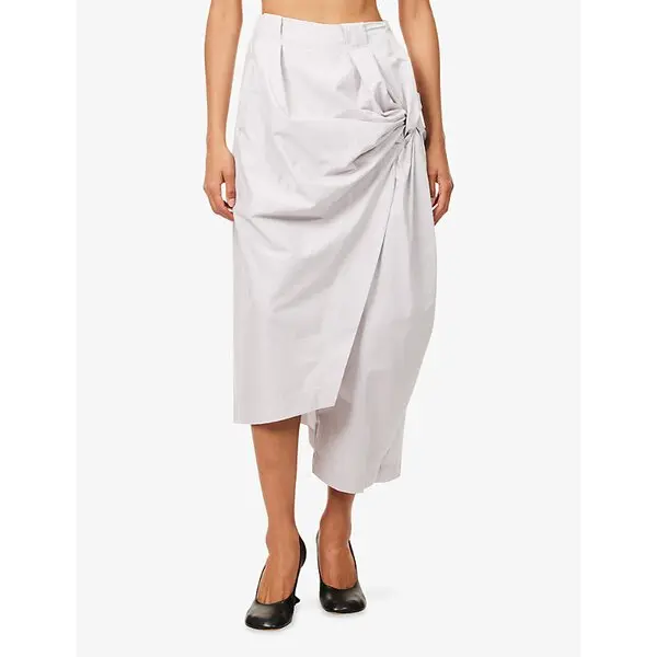 Issey Miyake Twist Draped Cotton Trousers