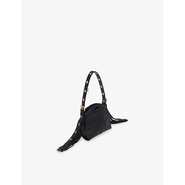 Maje Miss M Micro Leather Bag - Black