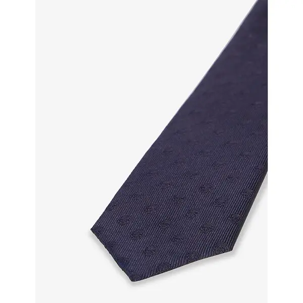 The Kooples Jacquard Skull Silk Neck Tie