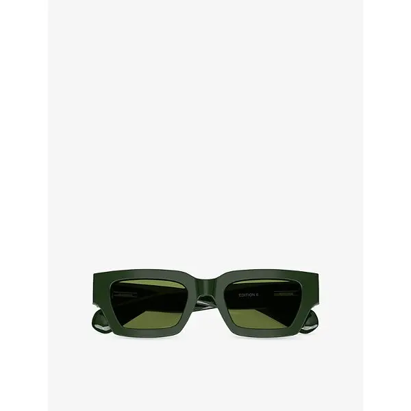 Oliver Spencer Jil Sander Edition 6 Rectangle-frame Acetate Sunglasses - Green