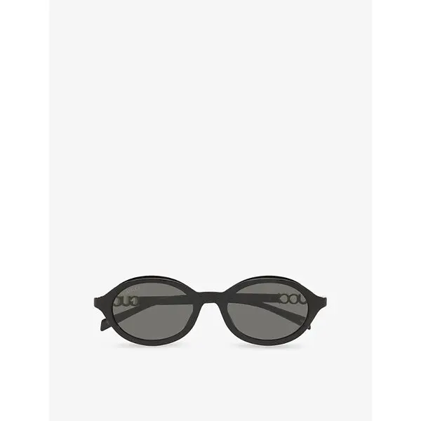 Gucci Oval-frame Acetate Sunglasses