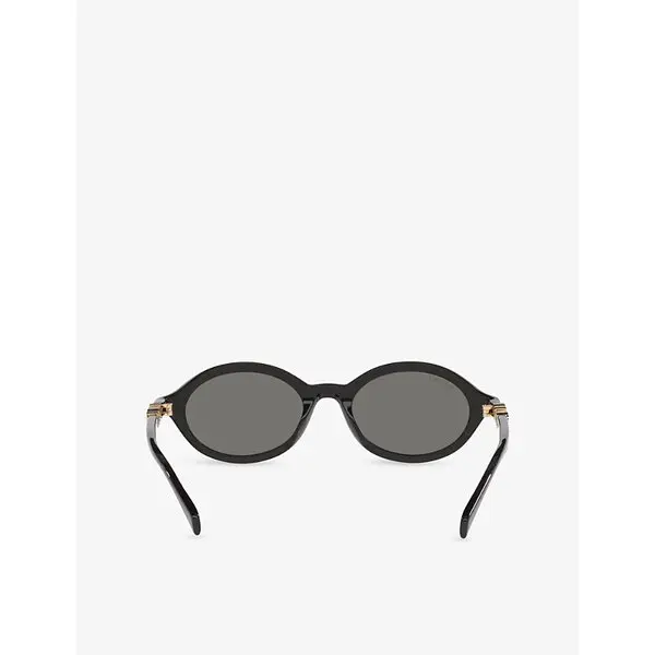 Gucci Oval-frame Acetate Sunglasses