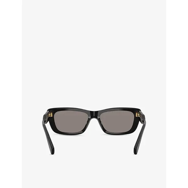 Miu Miu Rectangular Frame Acetate Sunglasses