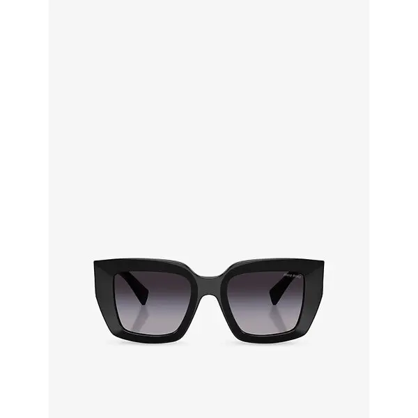 Miu Miu Square-frame Acetate Sunglasses - Black
