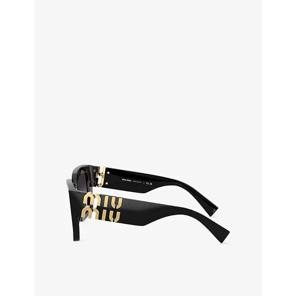 Miu Miu Square-frame Acetate Sunglasses - Black