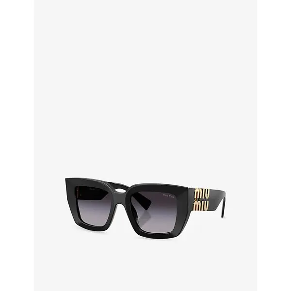 Miu Miu Square-frame Acetate Sunglasses - Black