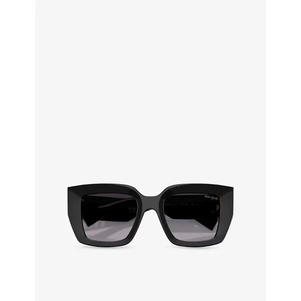 Miu Miu Square-frame Acetate Sunglasses - Black