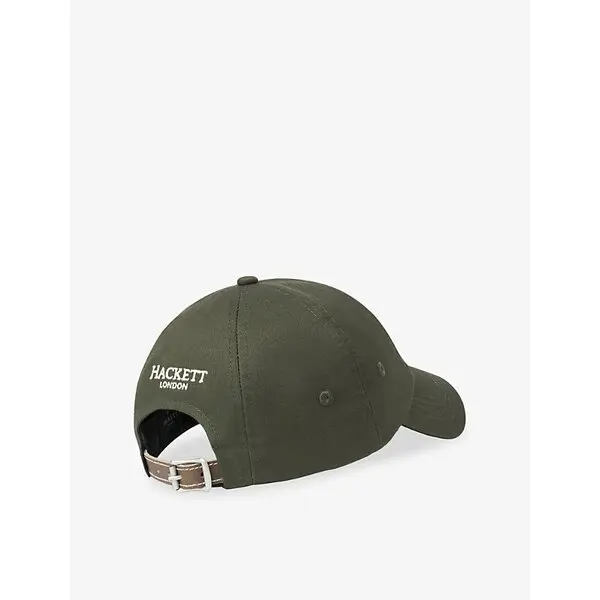HACKETT Peaks Logo-embroidered Cotton-twill Baseball Cap