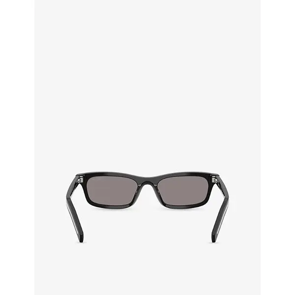 Prada Rectangle Acetate Sunglasses - Black