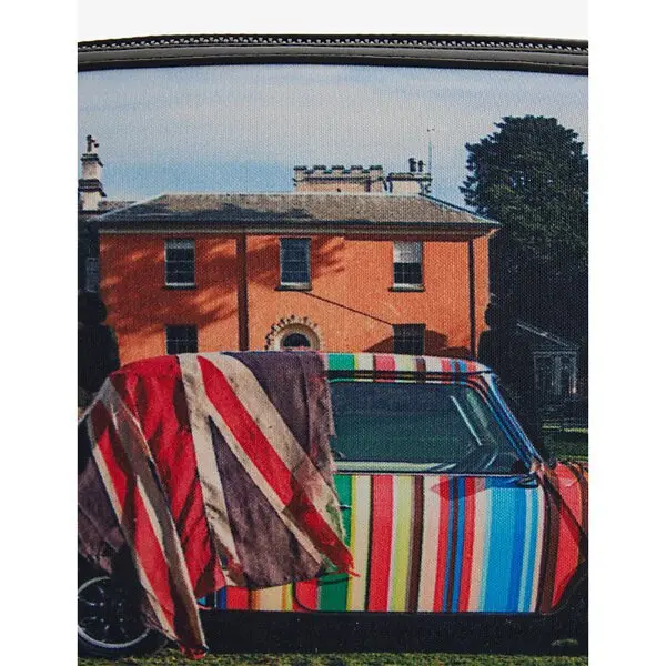 Paul Smith Faux-leather Wash Bag With Graphic Print
