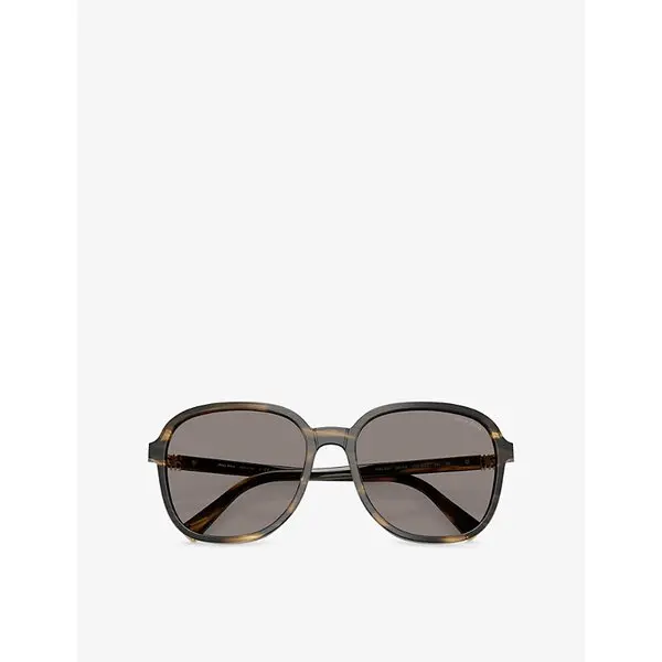 Miu Miu Mu B01s Square-frame Acetate Sunglasses