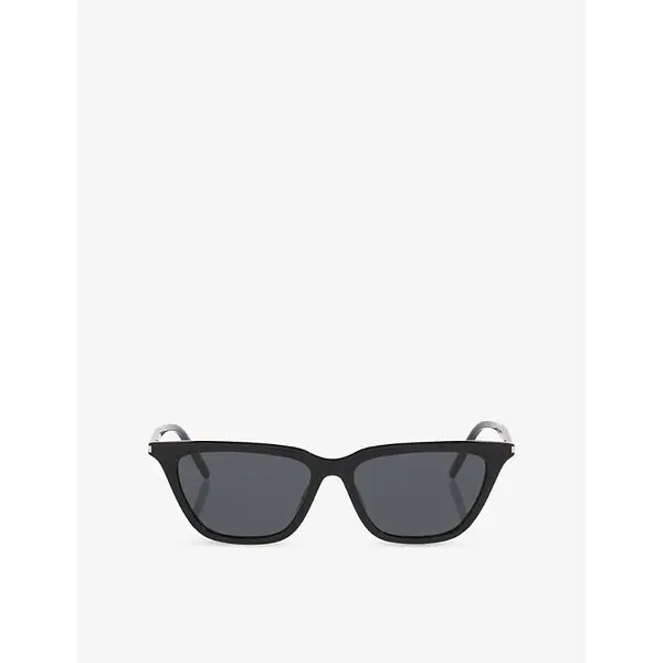 Saint Laurent Butterfly-frame Acetate Sunglasses - Black