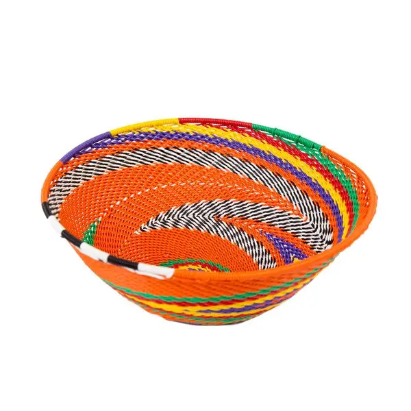 Botanical Boys Zulu Telephone Wire Bowl - Orange