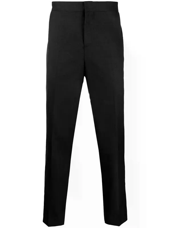 Brunello Cucinelli Virgin Wool-silk Blend Trousers - Black