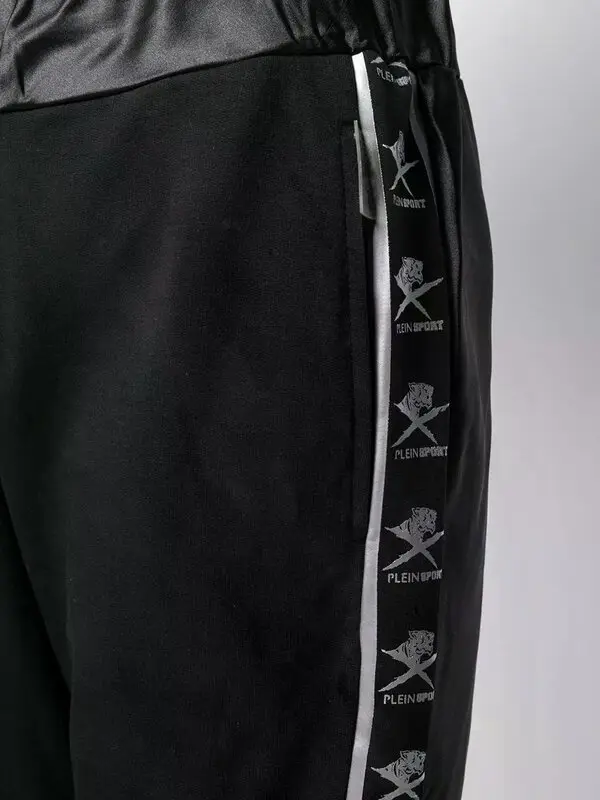 PLEIN SPORT Logo Stripe Track Trousers