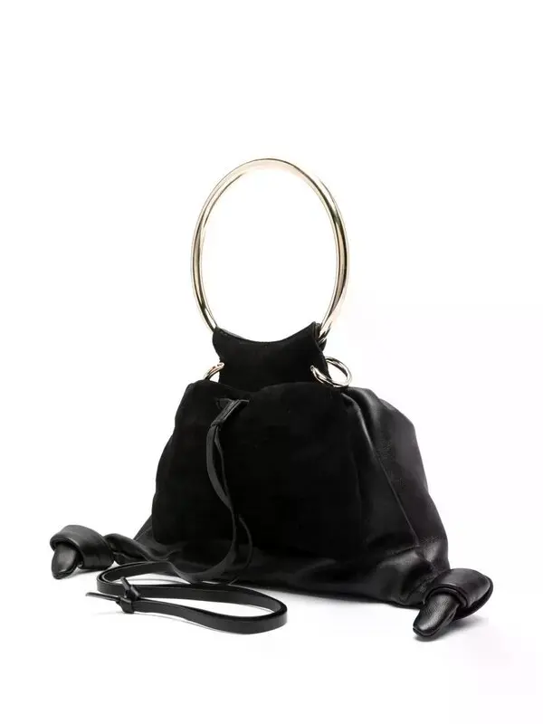 Chloé Arlène Metallic-handle Leather Tote Bag