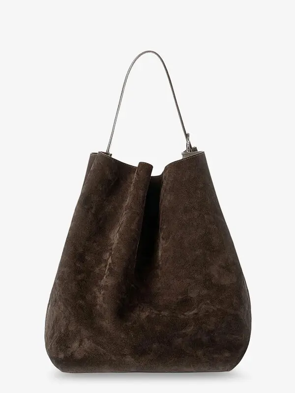 TOTEME Suede Belted Tote Bag - Brown