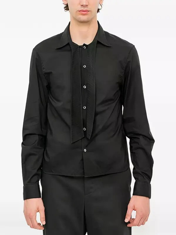 ANN DEMEULEMEESTER Stack Tie-detail Shirt