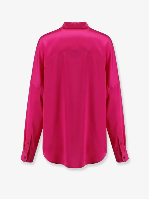 Dries Van Noten Casia Silk Shirt - Pink