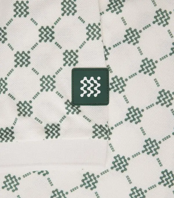 MANORS Piqué Monogram Goat Polo Shirt
