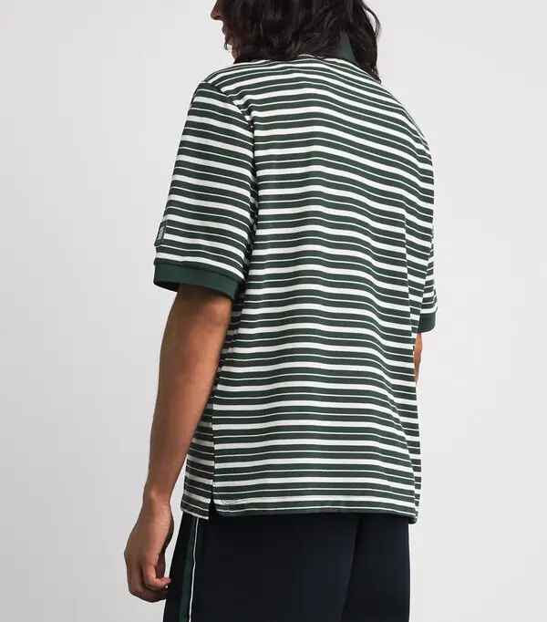 MANORS Piqué Stripe Goat Polo Shirt