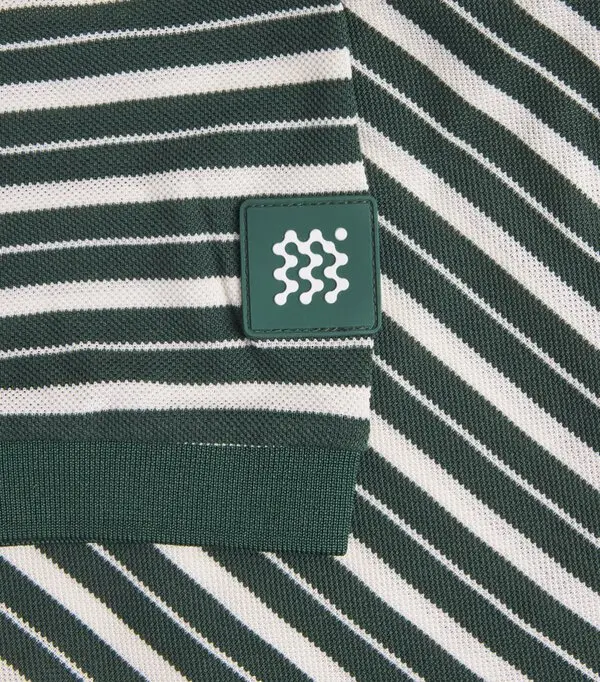 MANORS Piqué Stripe Goat Polo Shirt