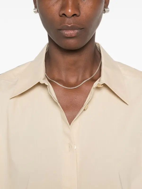 TOTEME Oversized Cotton Shirt With Tone-on-tone Stripes - Multicolor