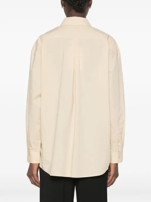 TOTEME Oversized Cotton Shirt With Tone-on-tone Stripes - Multicolor