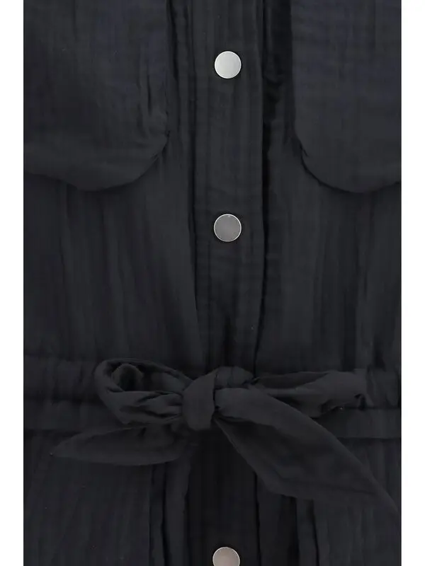 Isabel Marant Étoile Short Cotton Blend Jumpsuit - Black