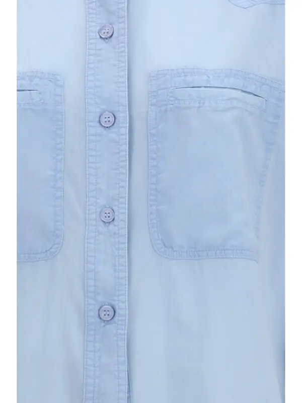 Isabel Marant Étoile Valiane Western-inspired Cotton Shirt - Blue