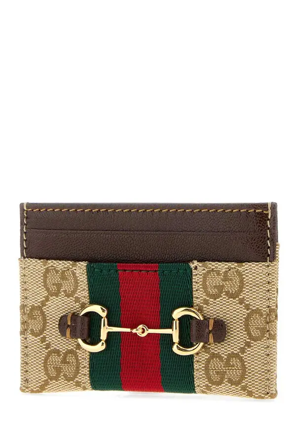 Gucci Gg Fabric Card Holder