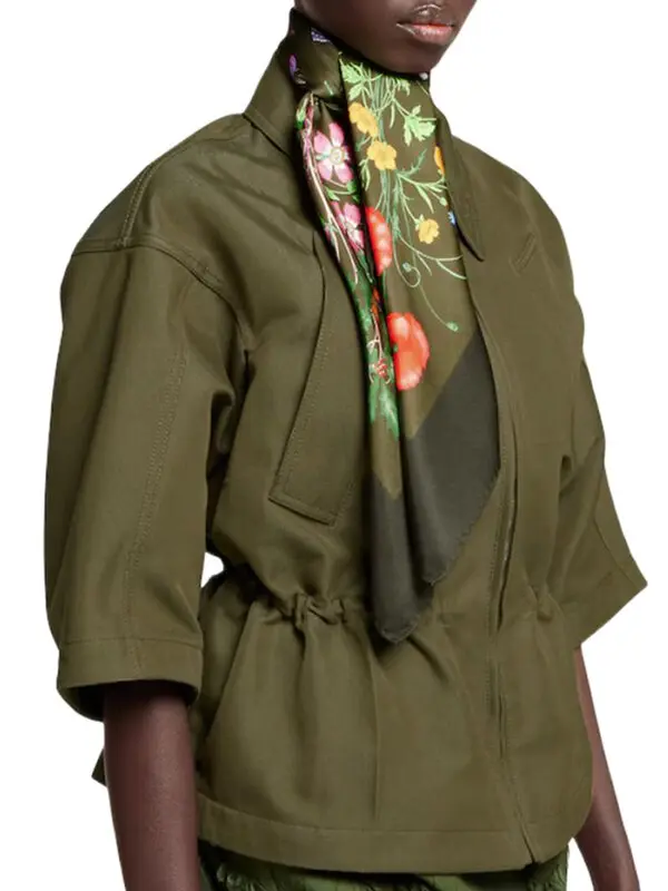 Gucci Printed Silk Twill Scarf
