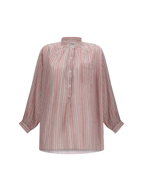 Isabel Marant Étoile Sapha Striped Cotton Voile Shirt - Multicolor