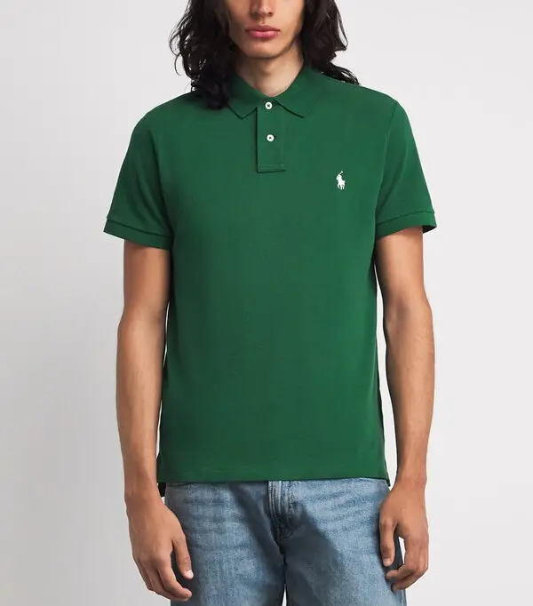 Polo Ralph Lauren Cotton Mesh Custom-fit Polo Shirt - Green