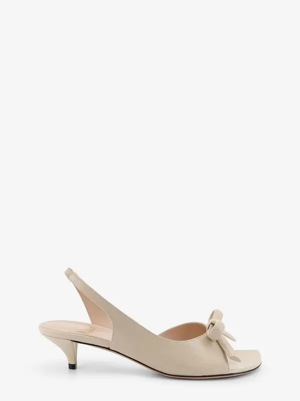 Dior Bow Detail Leather Slingback Sandals