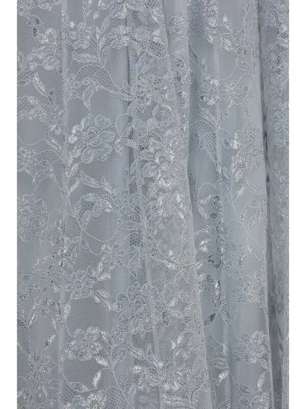 Zimmermann Carousel Metallic Twist Dress - Silver