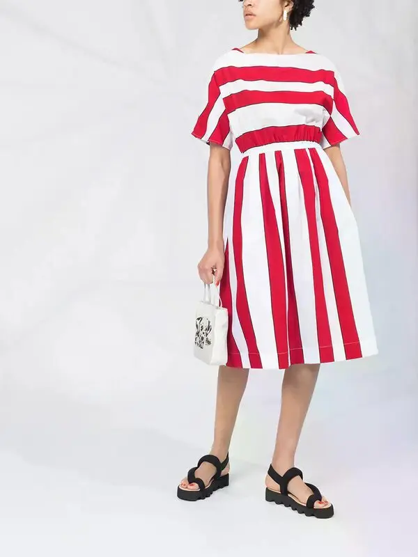 Woolrich Scully Stripe Midi Dress