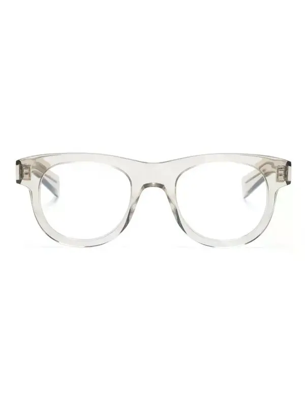 Saint Laurent Round-frame Glasses - Neutrals