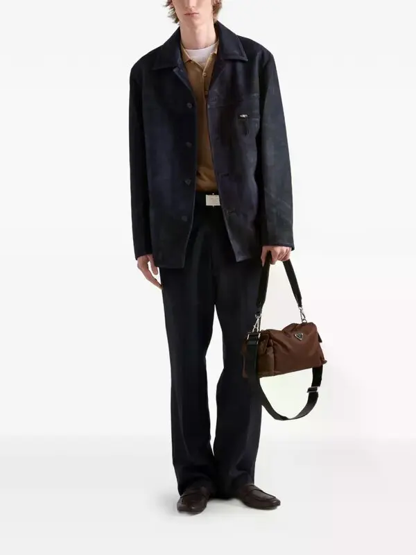 Prada Re-nylon And Leather Explore Hobo Bag