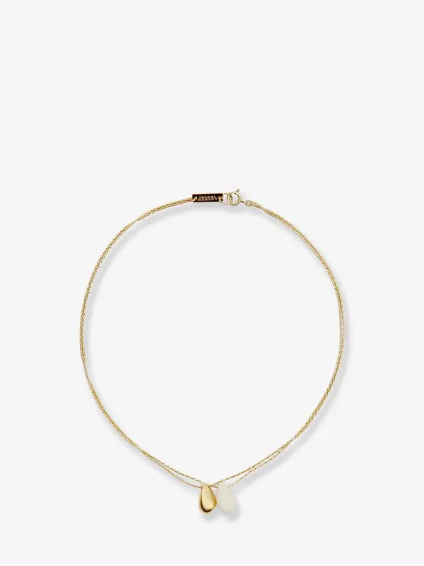 Isabel Marant Étoile Brass Necklace With Gold Finishes - Cream