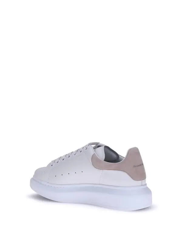 Alexander McQueen Leather Sneakers With Platform Sole - White