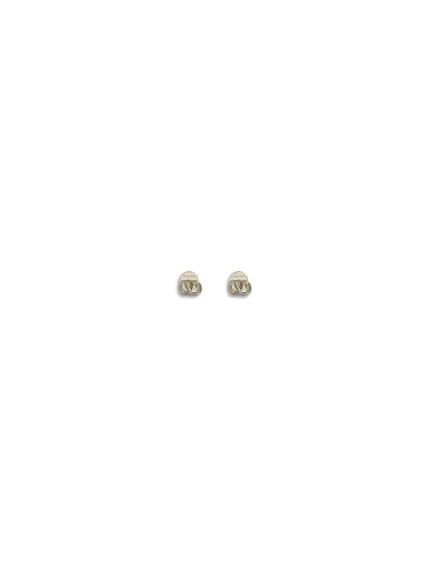 Valentino Garavani Ovalette Earrings In Metal - Gold